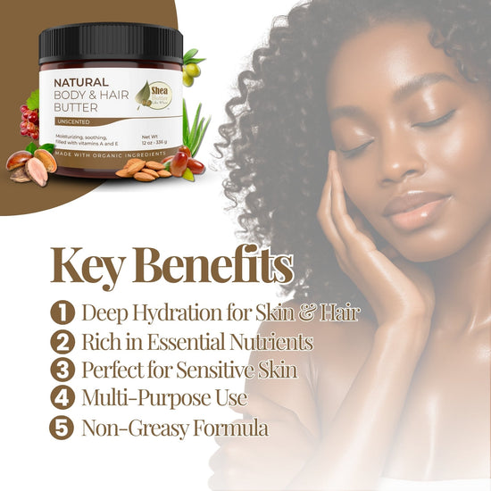 Unscented Natural Body & Hair Butter – Shea Butter Like Whoa