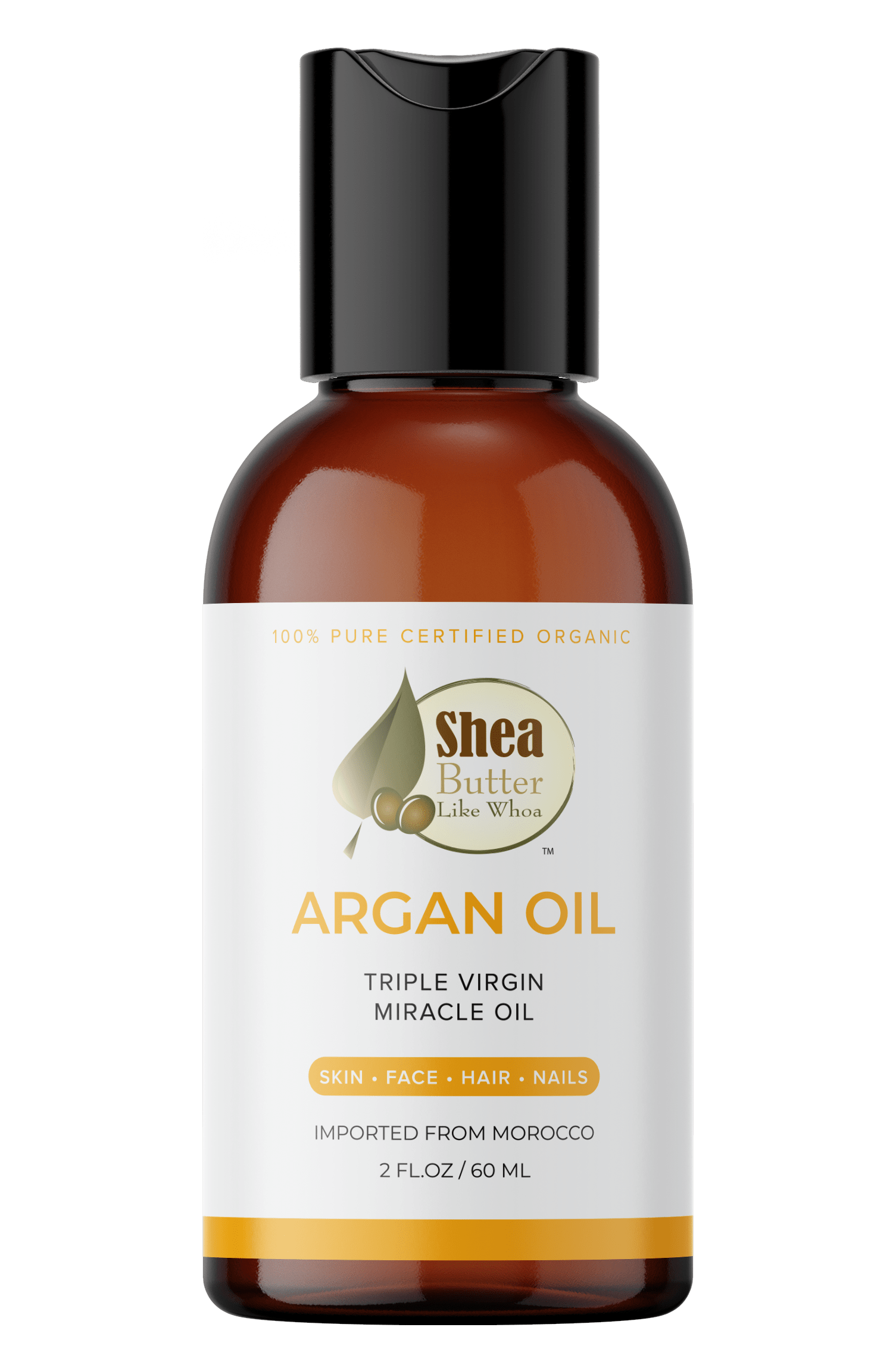 Pure & Certified Organic Virgin Cold-Pressed Argan Oil – Shea Butter ...